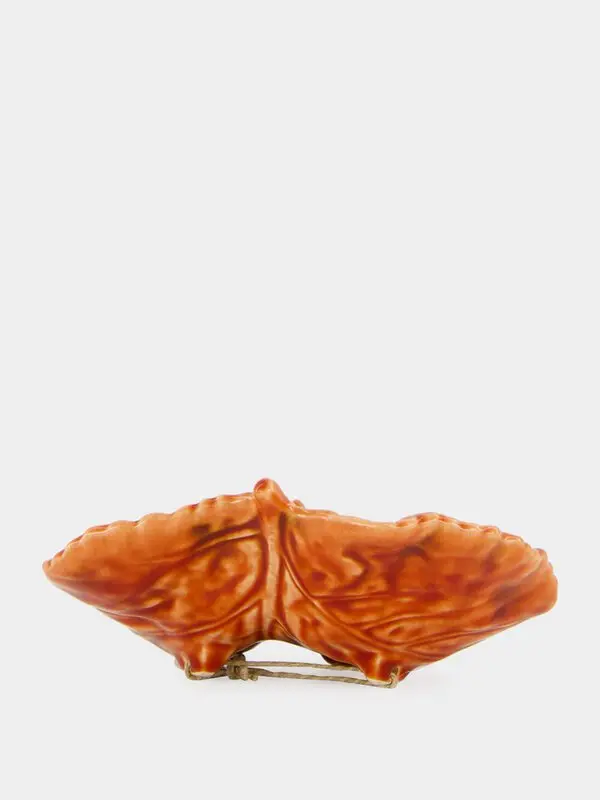 BORDALLO PINHEIRO Birch Leaf Small Claudia Schiffer - Brown