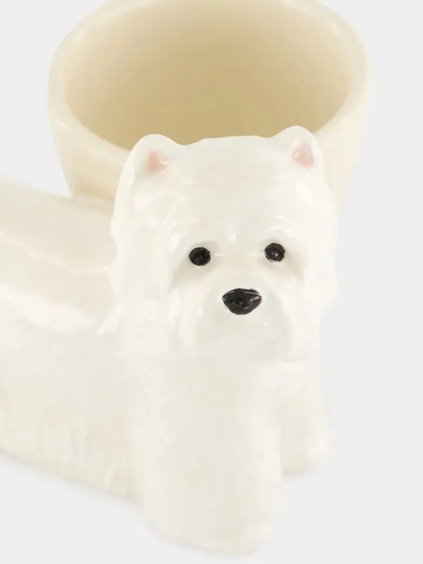 QUAIL CERAMICS Westie Egg Cup