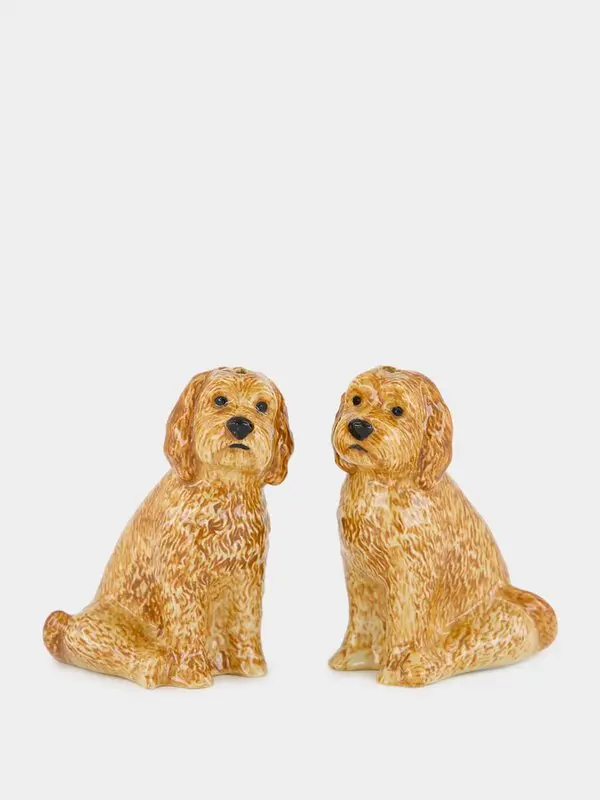 QUAIL CERAMICS Cockapoo Salt And Pepper Set - Orange