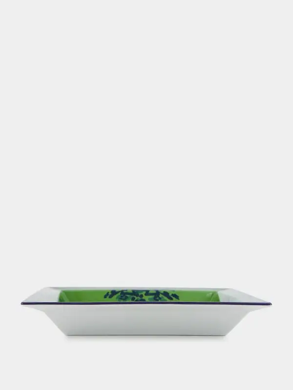 GINORI 1735 Oriente Italiano Malachite Square Change Tray - Green