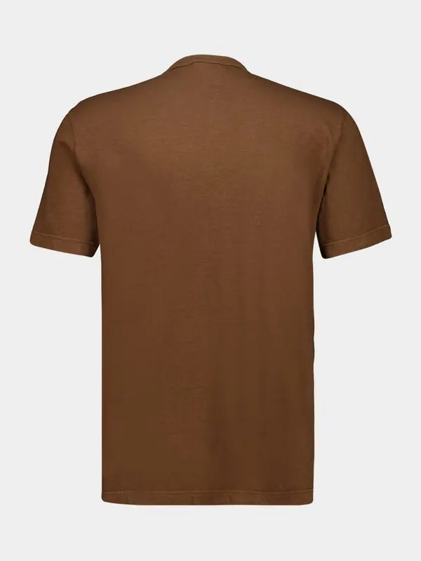 JAMES PERSE Gingerbread Crew Neck T-shirt - Brown