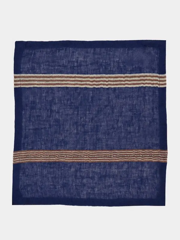 LIBECO Linen Napkin - Blue