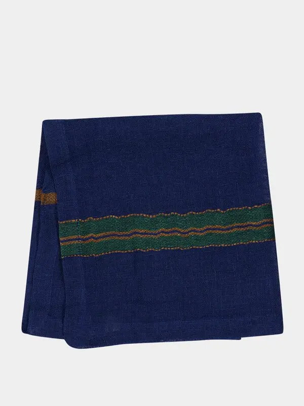 Libeco Gia Linen Napkin - Blue