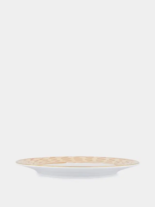 GINORI 1735 Il Viaggio Di Nettuno Terracotta Flat Plate - Orange