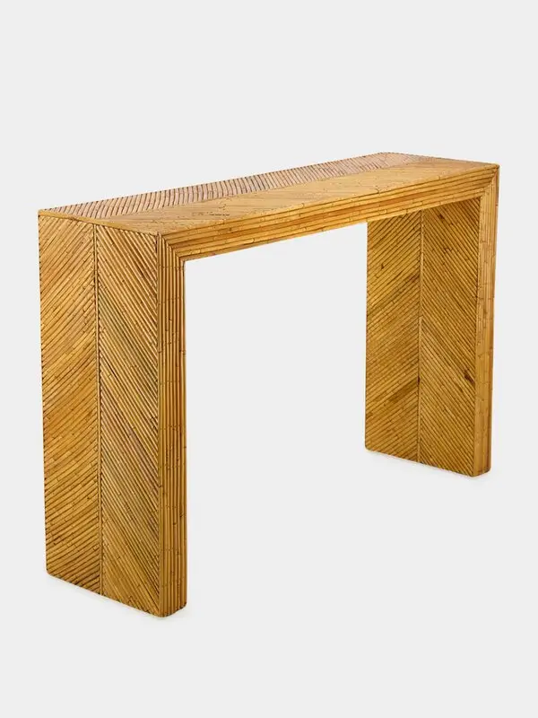 SANTANO Bamboo Rattan Console