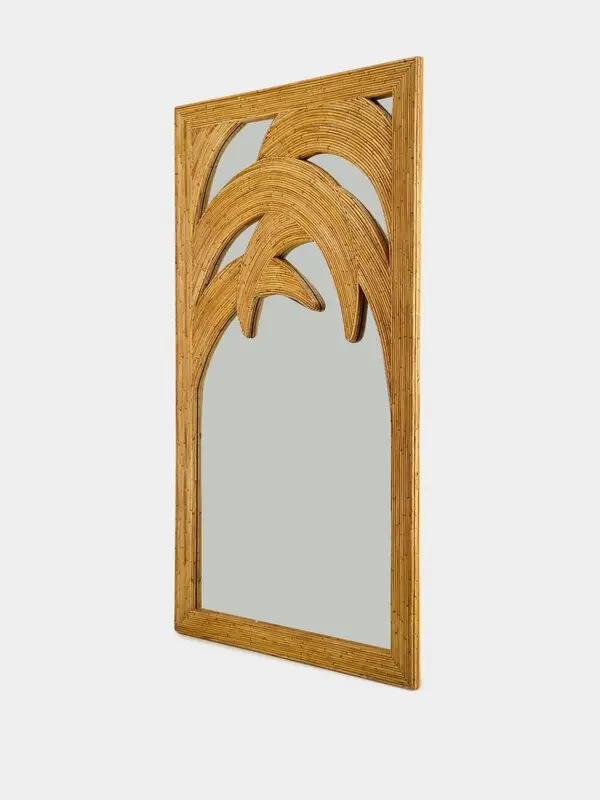 SANTANO Rectangular Rattan Framed Mirror