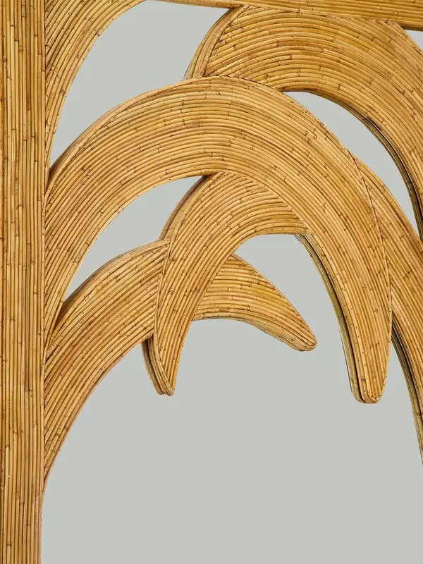 SANTANO Rectangular Rattan Framed Mirror