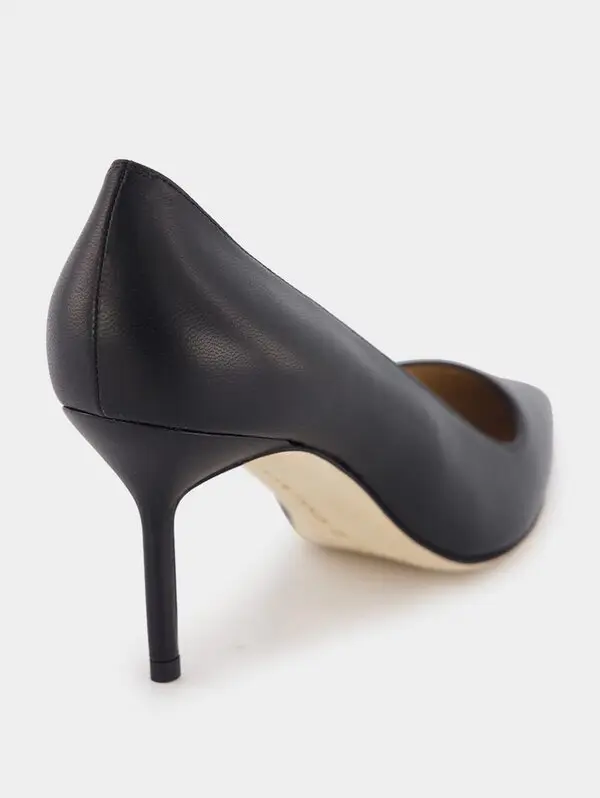 Manolo Blahnik Tora 70mm Leather Pumps - Black