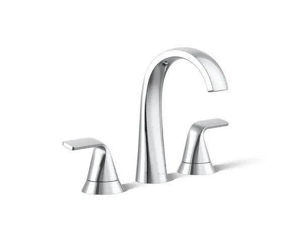 KOHLER Cursiva Widespread Bathroom Sink Faucet, 1.2 Gpm - One-color