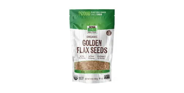 NOW FOODS Golden Flax Seeds - No Color