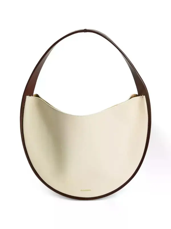 JIL SANDER Pivot Leather Shoulder Bag - Neutrals