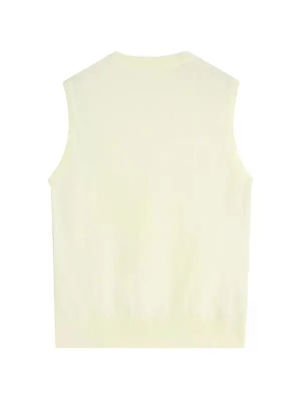 Maison Kitsuné Baby Fox Sleeveless Sweater - Yellow