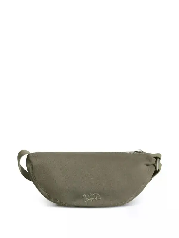 Maison Kitsuné Embroidered Messenger Bag - Green