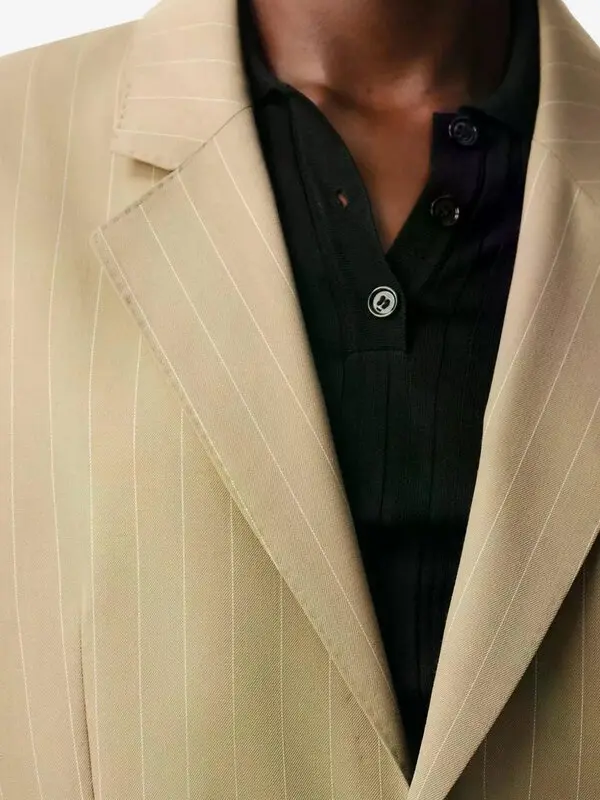 AMI Paris Wool Gabardine Single-breasted Boxy Jacket - Neutrals