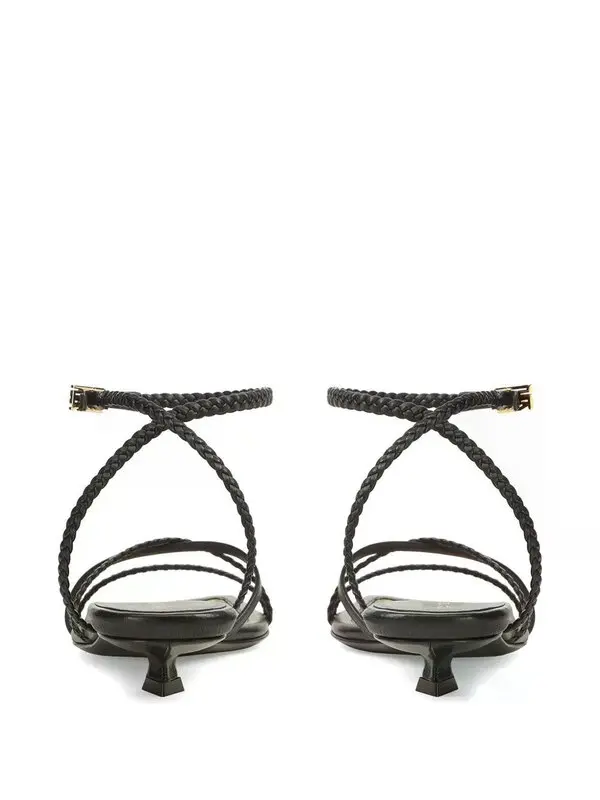 SERGIO ROSSI Braided Strapped Sandals