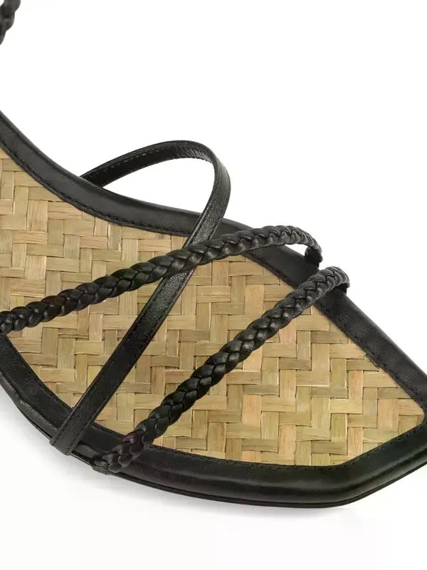 SERGIO ROSSI Braided Strapped Sandals