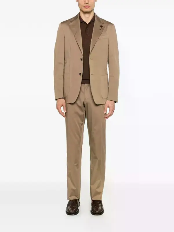 LUIGI GENTILE Open-knit Polo Shirt