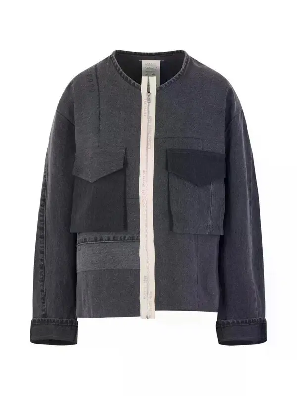 KURO Asymmetric Frayed Jacket