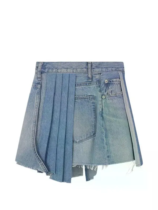 KURO Mark Xiii Pleated Denim Skirt