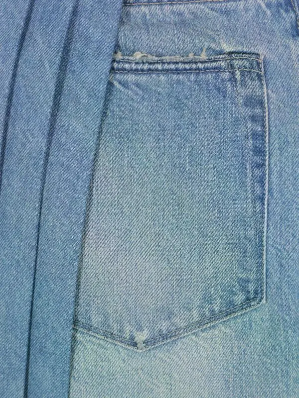 KURO Mark Xiii Pleated Denim Skirt