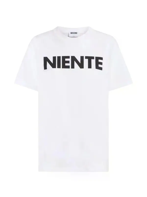 Moschino Cotton Graphic Print T-shirt - White