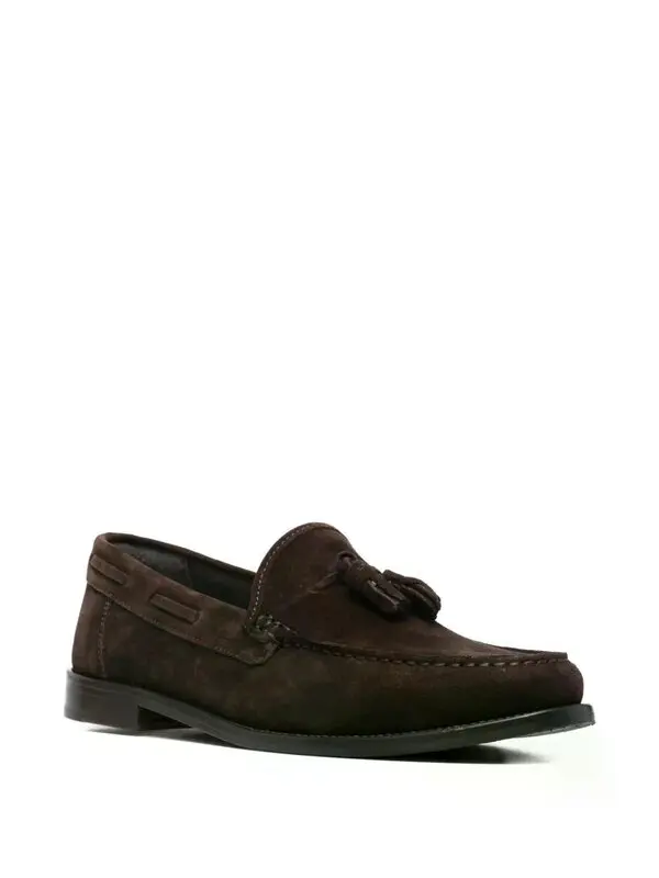 Corneliani Tassel Leather Loafers
