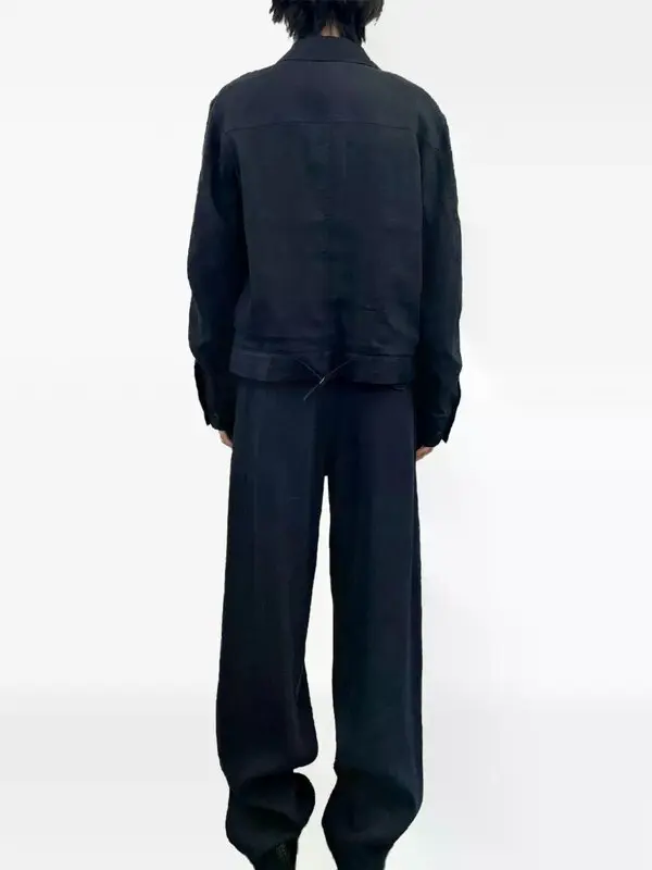 TONYWACK Belted Wide-leg Trousers