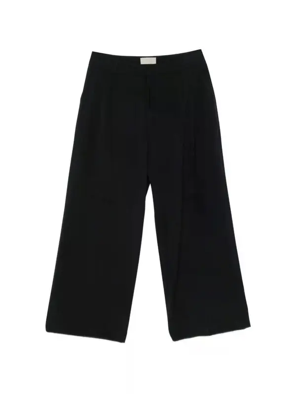 THESTROY Flat-front Trousers - Black