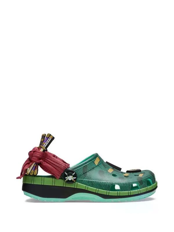 CROCS Classic One Piece Roronoa Zoro Sandals - Green