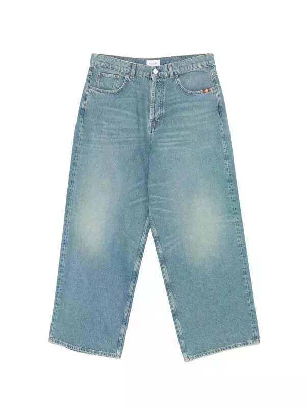 AMISH SUPPLIES Cropped Wide Leg Jeans
