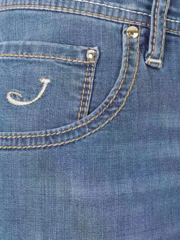 Jacob Cohen Logo-patch Denim Shorts
