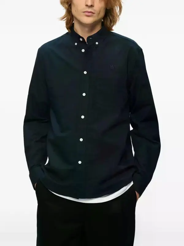 Wood Wood Adam Buttoned Embroidered Shirt