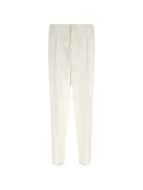 Brunello Cucinelli Pleated Cotton Trousers