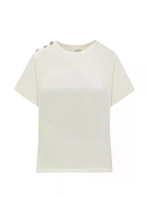Ba&sh Elmer Embellished Shoulder T-shirt
