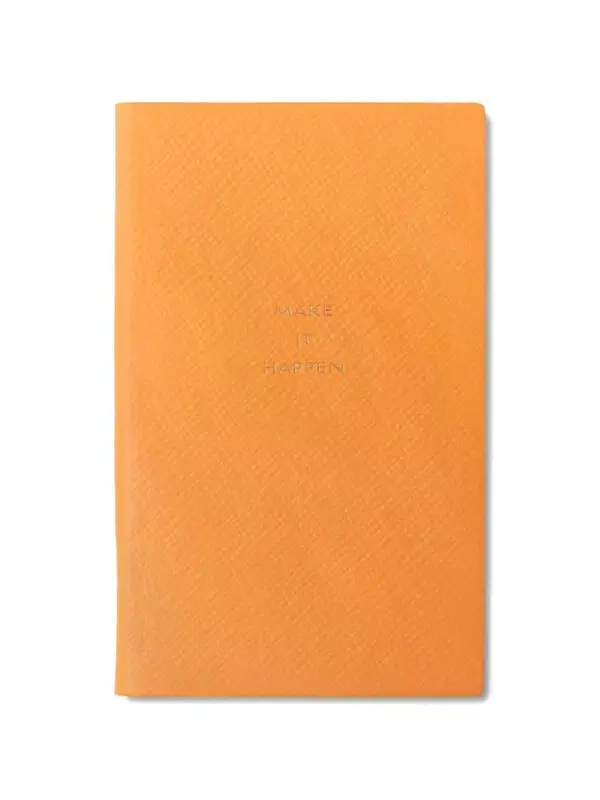 Smythson Make It Happen Panama Notebook - Orange