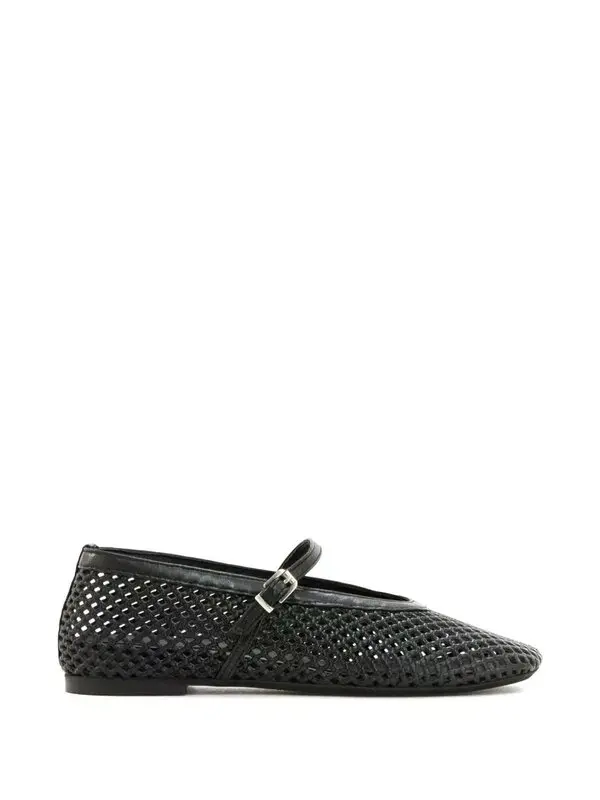 POEVE Woven Buckle Ballet Flats