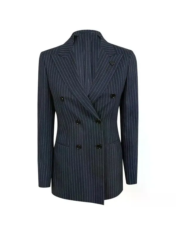 LARDINI Single-breasted Pinstripe Blazer