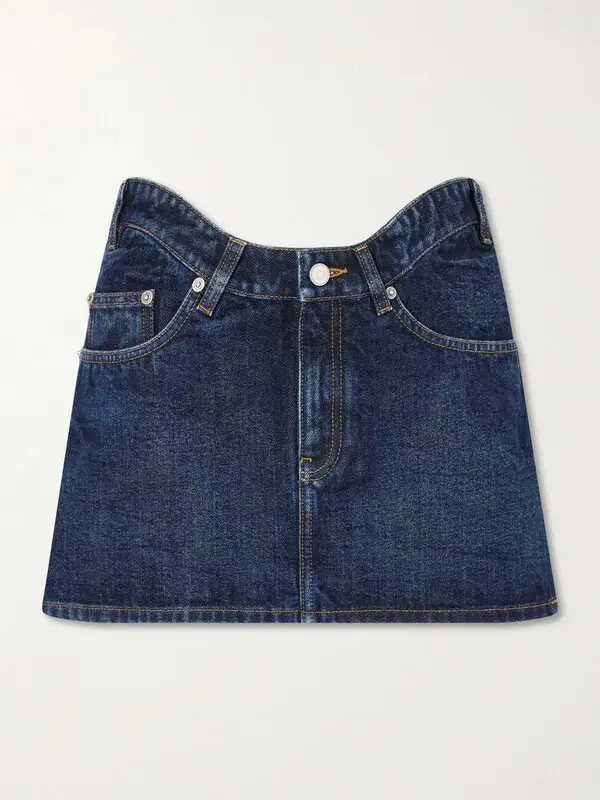 JEAN PAUL GAULTIER Denim Mini Skirt - Blue