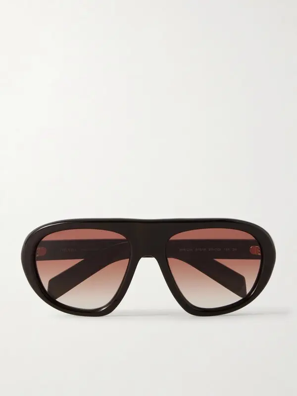 Prada Oversized Aviator Sunglasses - Brown