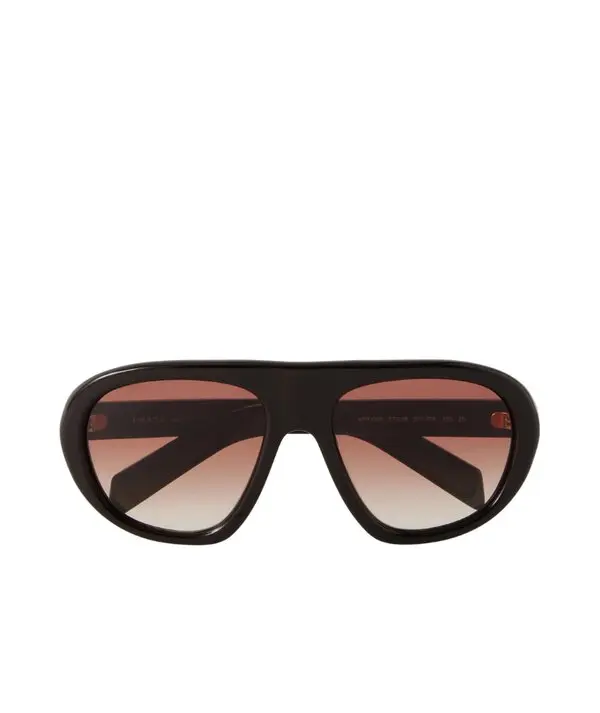 Prada Oversized Aviator Sunglasses - Brown