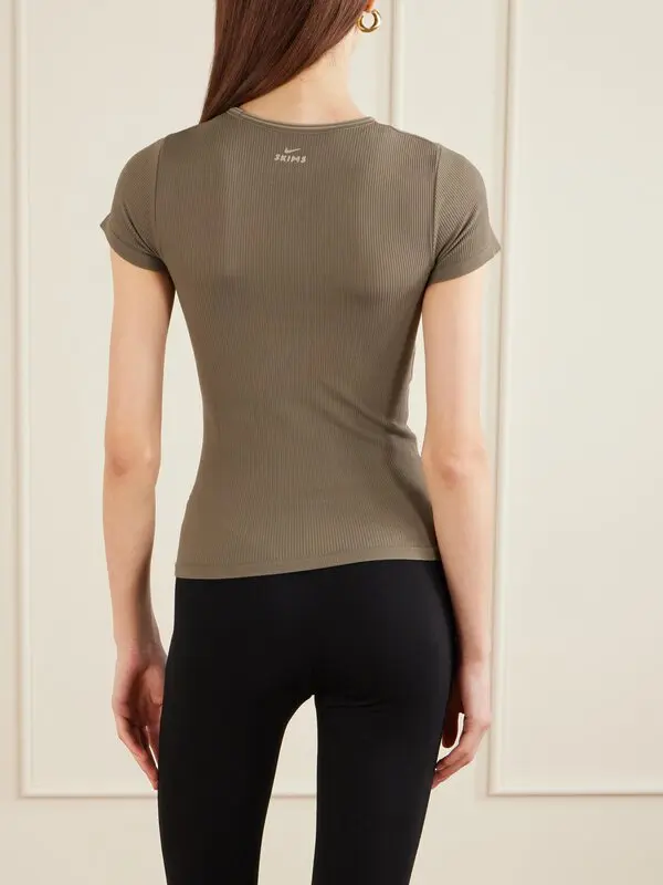 SKIMS Ribbed Seamless Baby Tee
