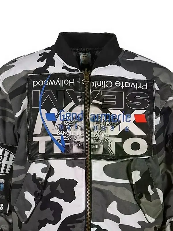COUCOUBEBE 75018 Patched Bomber Jacket