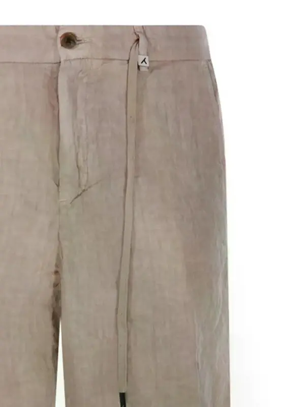 MYTHS Drawstring Buttoned Shorts - Neutrals