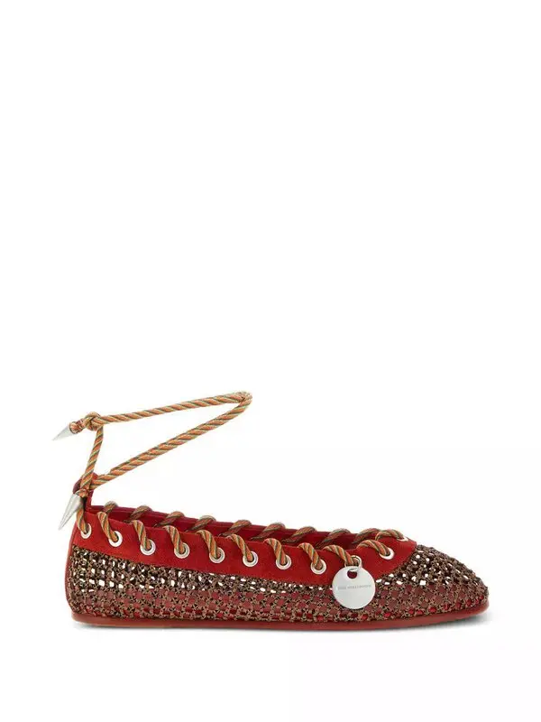 KIKO KOSTADINOV Reticella Tie Ballet Flats