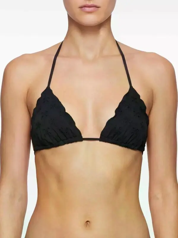 MC2 SAINT BARTH Sagittarius Bikini Top - Black
