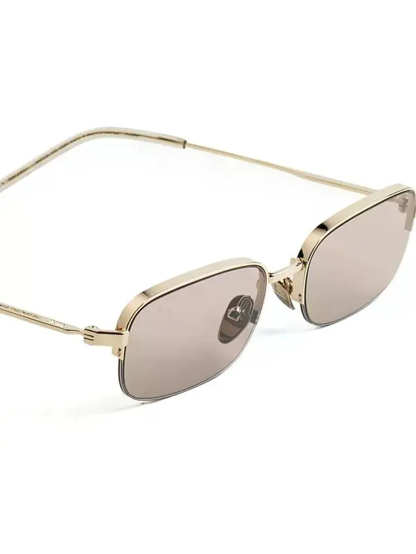 KALEOS Vandergoot Rectangle-frame Sunglasses - Gold