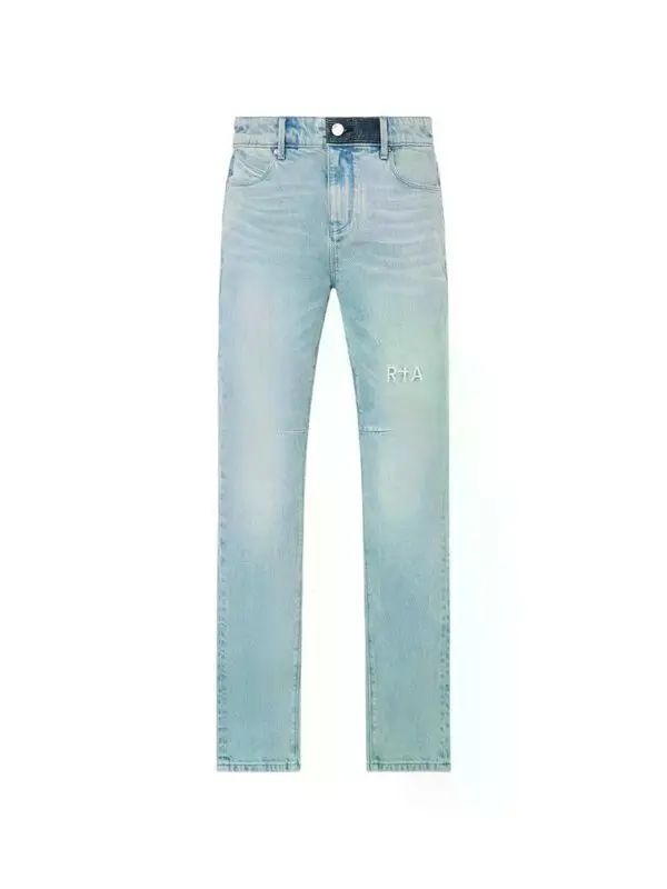 RtA Bryant Logo Skinny Jeans - Blue