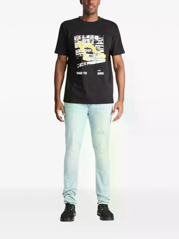 RtA Bryant Logo Skinny Jeans - Blue