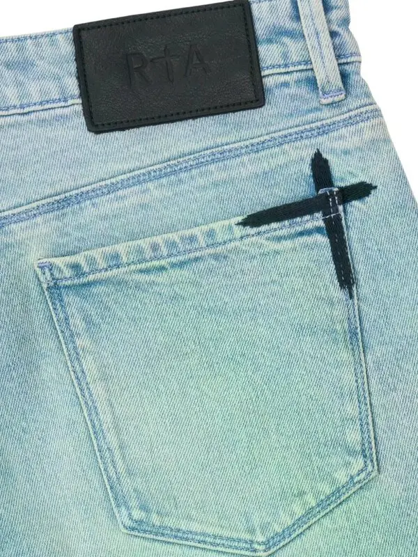 RtA Bryant Logo Skinny Jeans - Blue