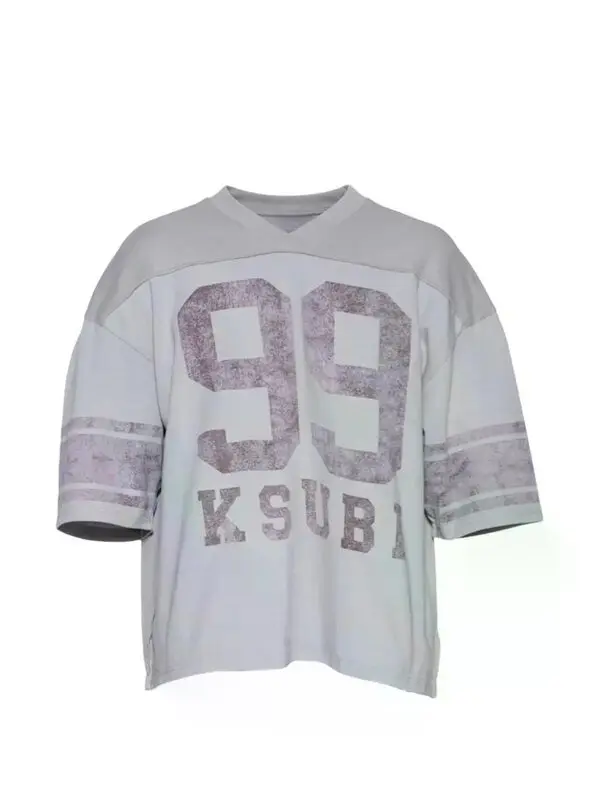 Ksubi Halftime Ss Duke T-shirt With Printed Artwork And Mesh Paneling